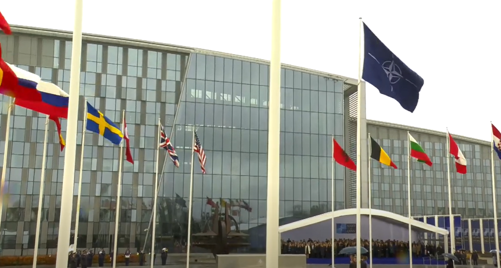 Swedish flag raised at NATO headquarters | European Pravda